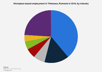 Romania: workplace-based employment in Timisoara, by industry 2019 ...
