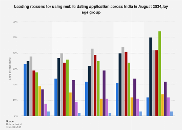 India: reasons to use dating apps by age group 2024| Statista
