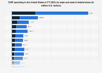 CHIP spending by state U.S. FY2023| Statista