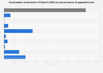 Poland: Consumption of electricity by unit and sector 2023| Statista