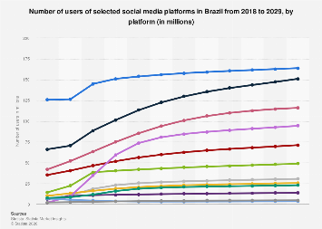 Brazil: social media users by platform 2029| Statista