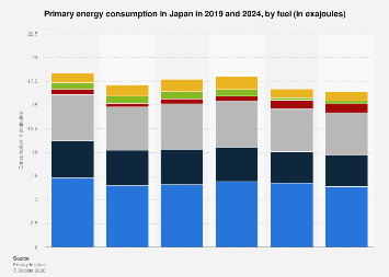 Japan: primary energy consumption by fuel 2024| Statista