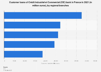 Customers loans - CIC Bank's regional branches 2021| Statista