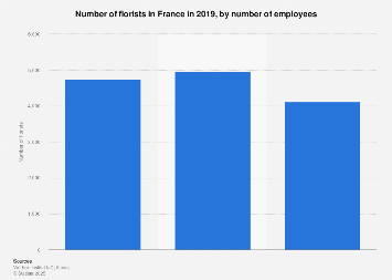 Florists: number by company size France 2019| Statista