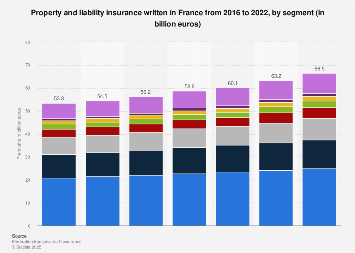 France: property and liability insurance market| Statista