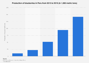 Blueberry production volume in Peru 2019| Statista
