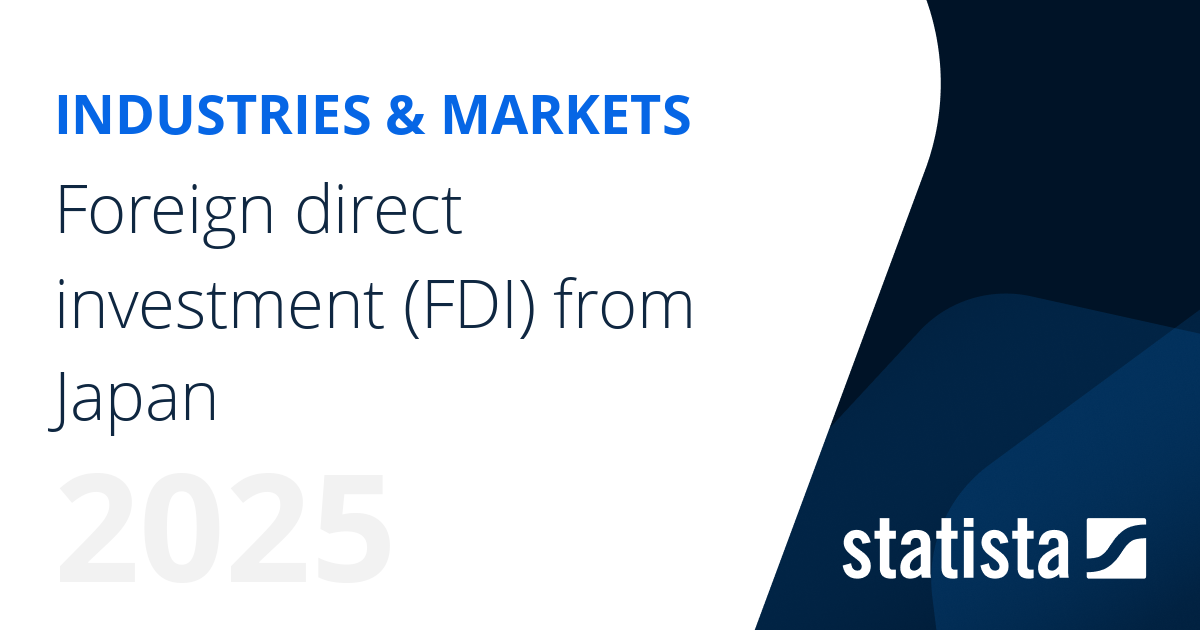 Foreign direct investment (FDI) from Japan | Statista