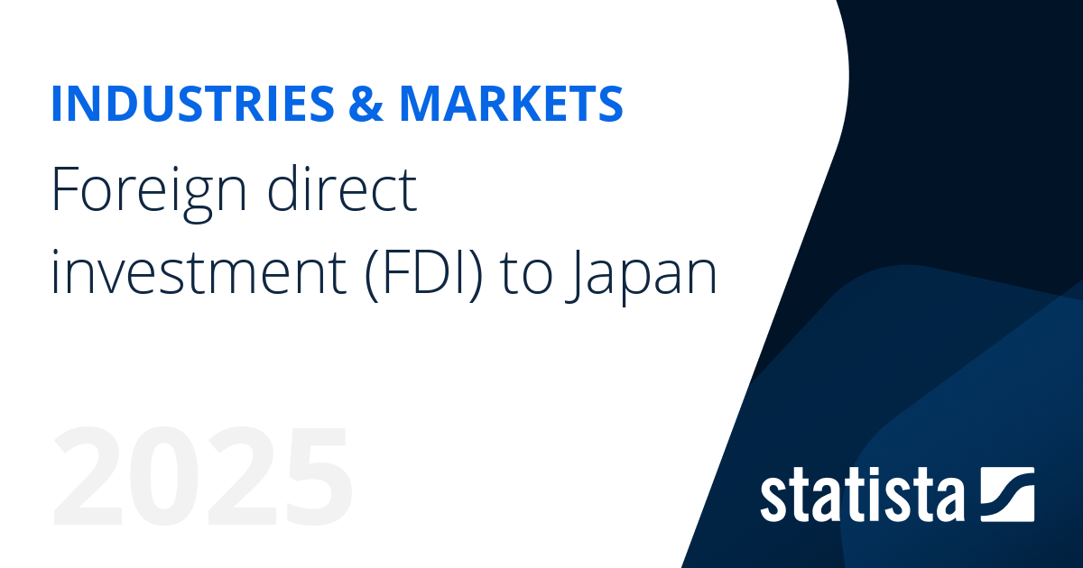 Foreign direct investment (FDI) to Japan | Statista