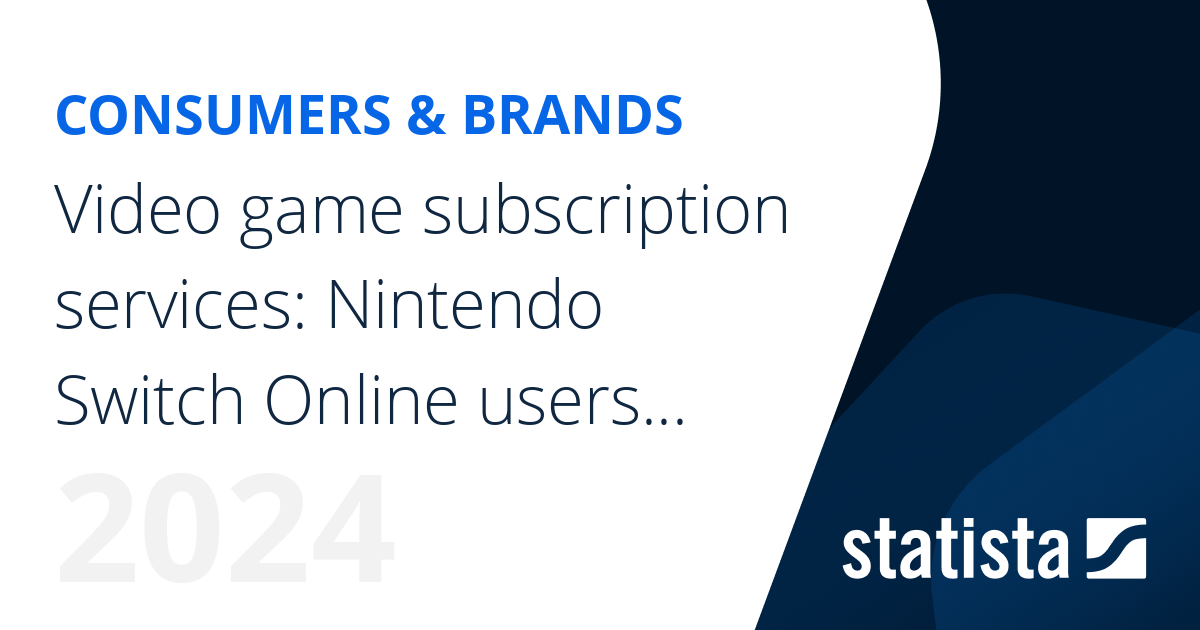 Video game subscription services: Nintendo Switch Online users in ...
