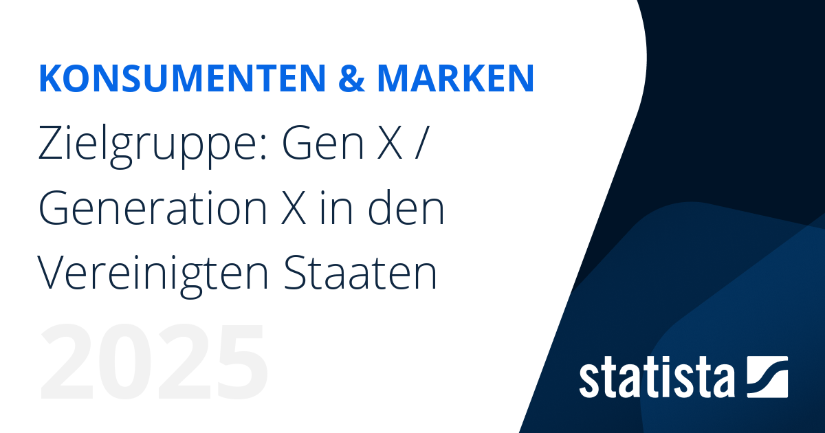 Zielgruppe: Gen X / Generation X in den Vereinigten Staaten | Statista