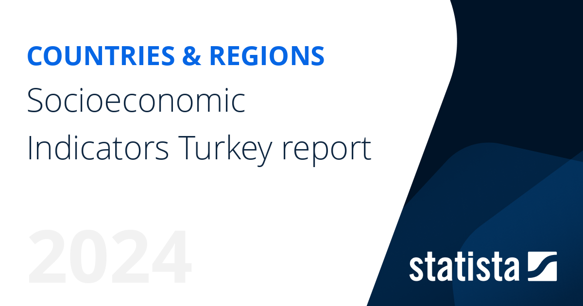 Socioeconomic Indicators Turkey report 2024 | Statista