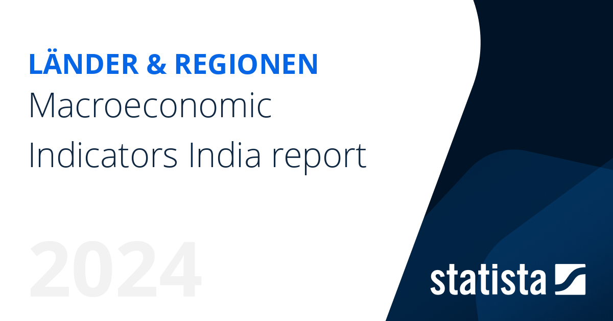 Macroeconomic Indicators India report 2024 | Statista