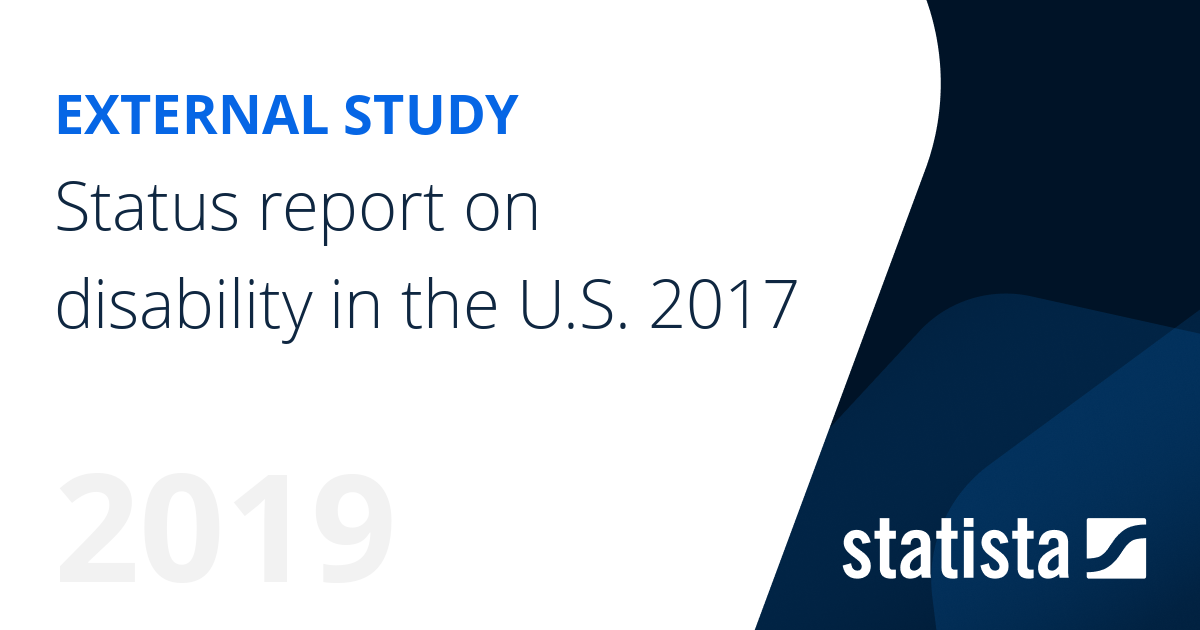 Status report on disability in the U.S. 2017 | Statista