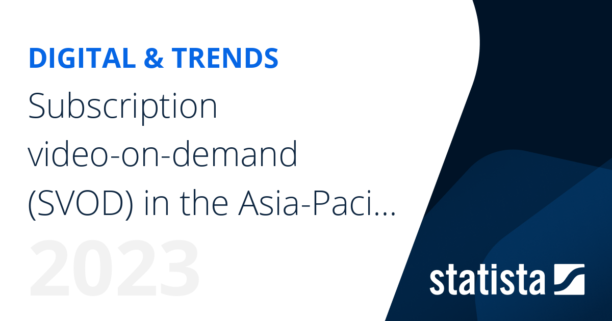 Subscription video-on-demand (SVOD) in the Asia-Pacific region | Statista