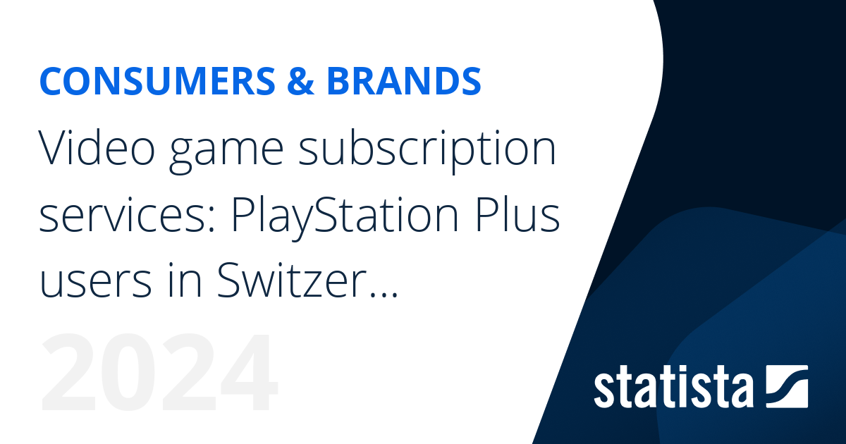 Video game subscription services: PlayStation Plus users in Switzerland ...