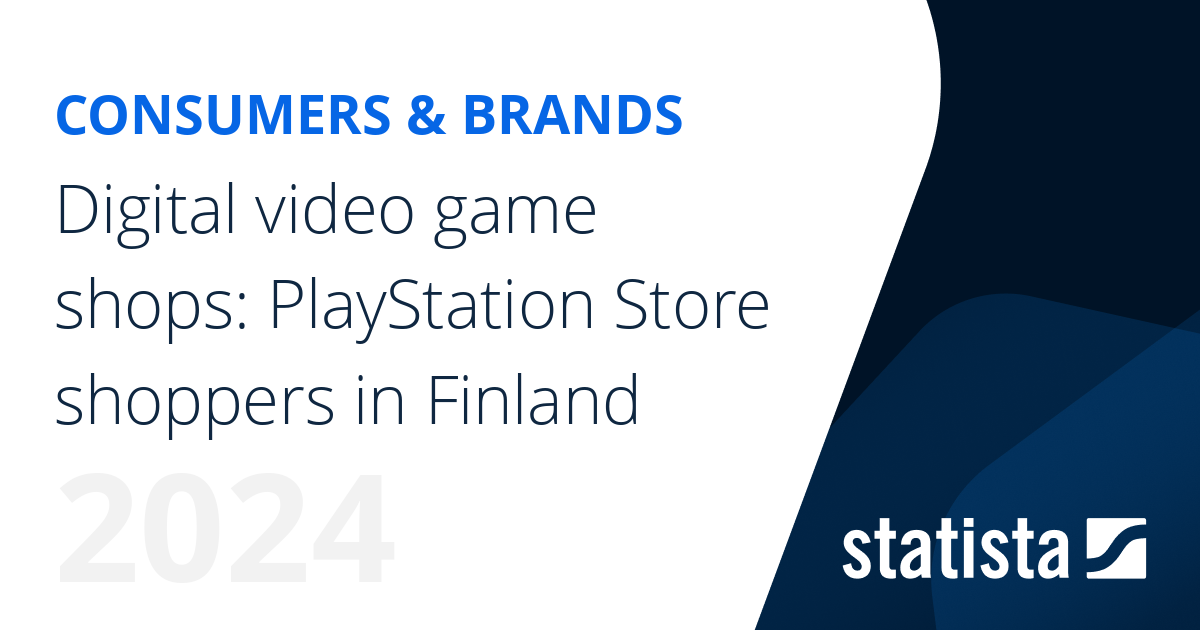 Digital video game shops: PlayStation Store shoppers in Finland | Statista